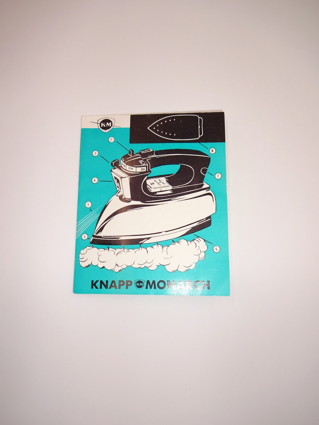 Vintage KM Knapp Monarch Automatic Steam N Spray Iron Instructions ...