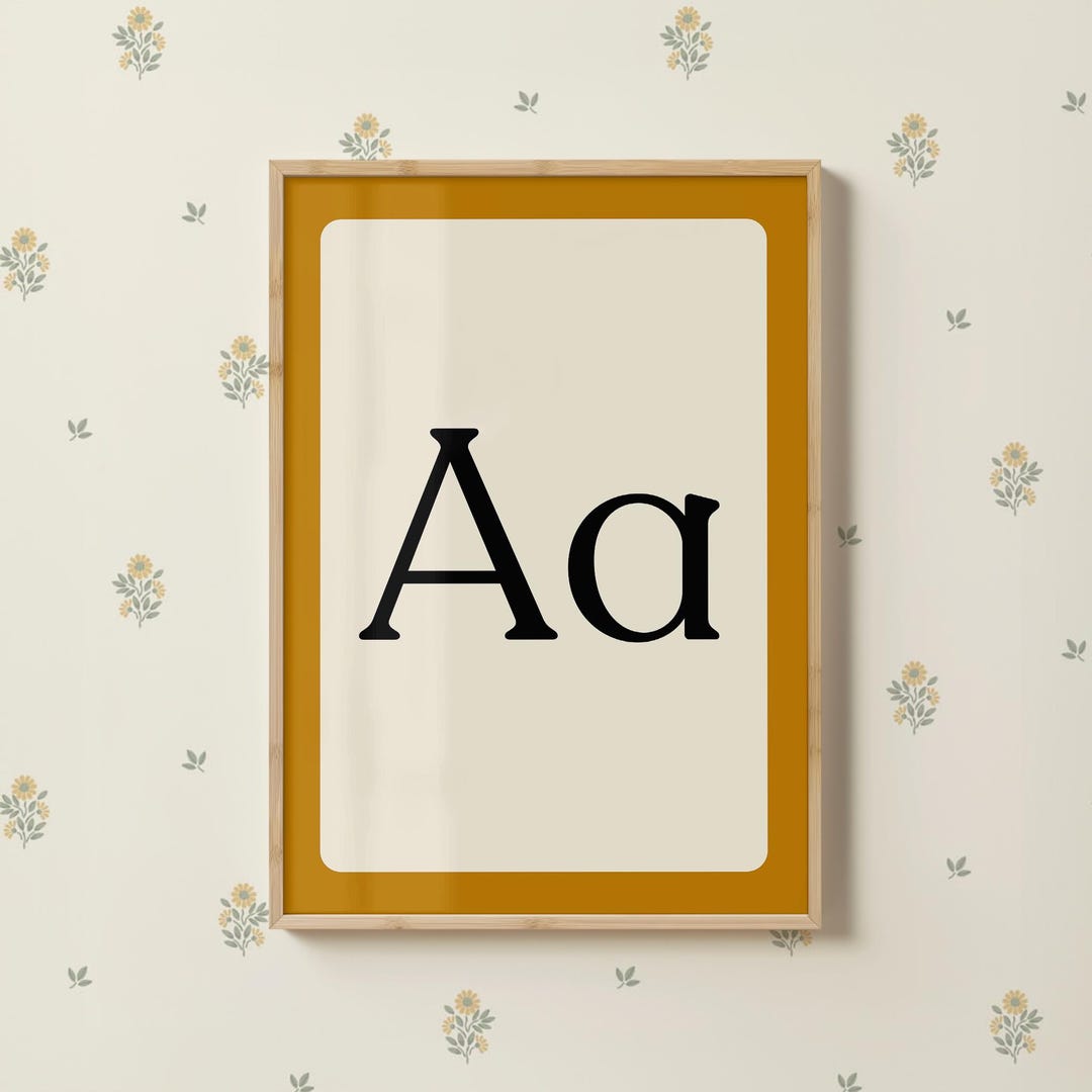 Alphabet Display Prints, Letter Initial Prints | Caramel | All Letters ...
