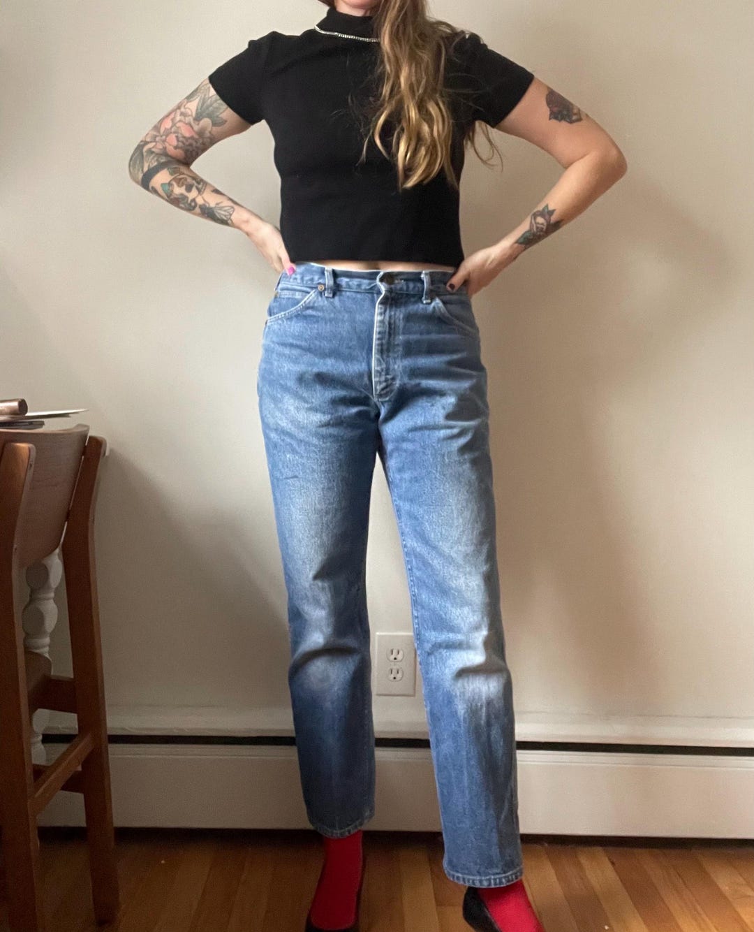 1970s 70s Lee Riders Denim Jeans High Rise Straight Leg 31 X 29 - Etsy