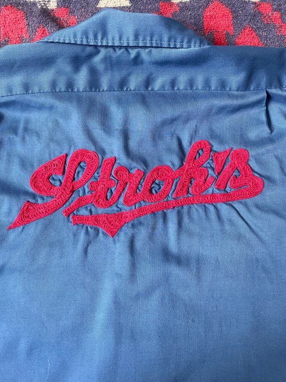 1970s 70s Stroh’s Lee chainstitched work shirt 15 15 … - Gem