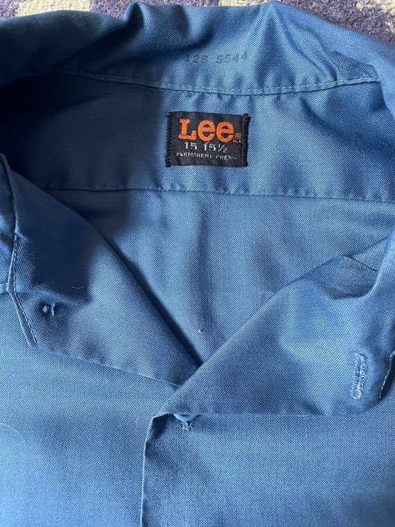 1970s 70s Stroh’s Lee chainstitched work shirt 15 15 … - Gem