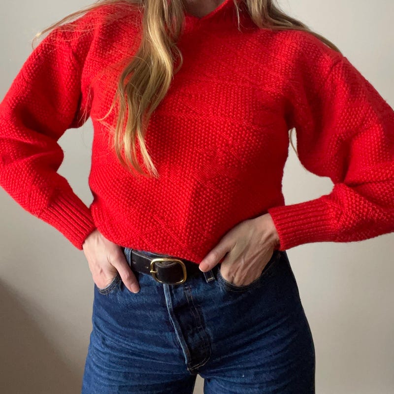 Sweater With Collar - Etsy