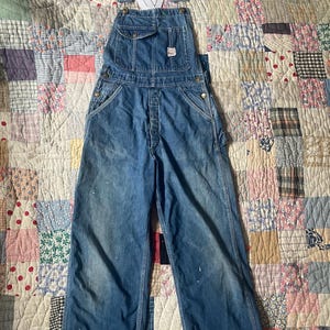 1950s 50s Pointer Brand Low Back Overalls With Raw Hem 30 Waist - Etsy