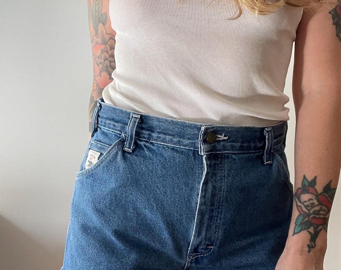 1990s 90s Pointer Brand Carpenter Jeans High Rise Wide Leg 30 X 30 - Etsy