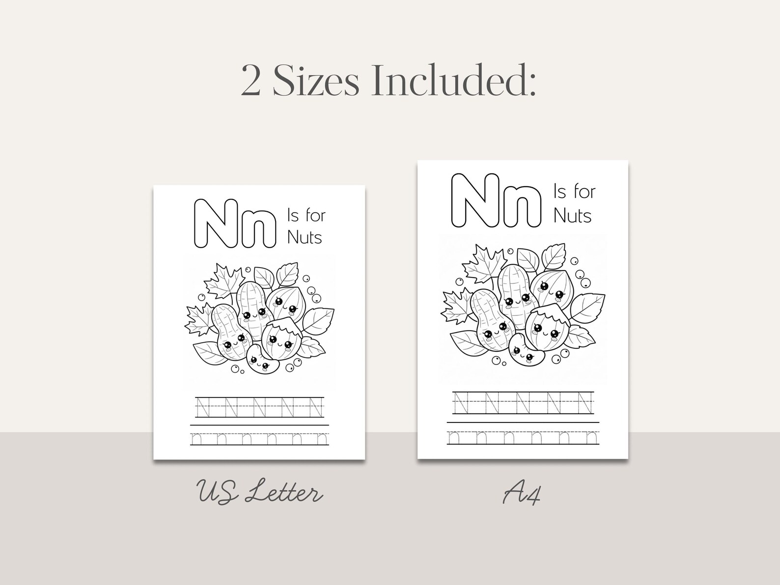 Fall Alphabet Coloring Pages | Trace, Color & Learn Autumn ABC ...