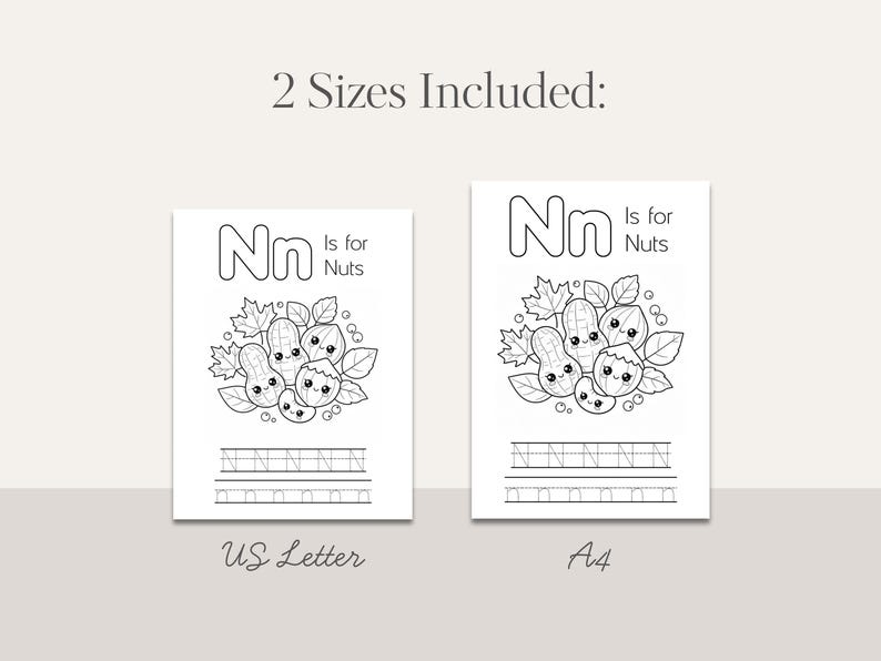 Fall Alphabet Coloring Pages | Trace, Color & Learn Autumn ABC ...