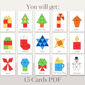 Winter Magnetic Tiles Puzzle Printable | Montessori Fine Motor ...