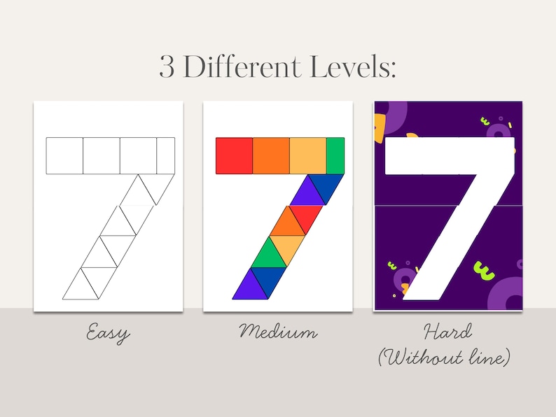 Magnetic Tiles Numbers Puzzle Mats & Cards – Montessori Fine Motor ...