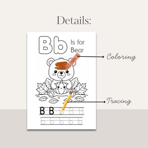 Fall Alphabet Coloring Pages | Trace, Color & Learn Autumn ABC ...