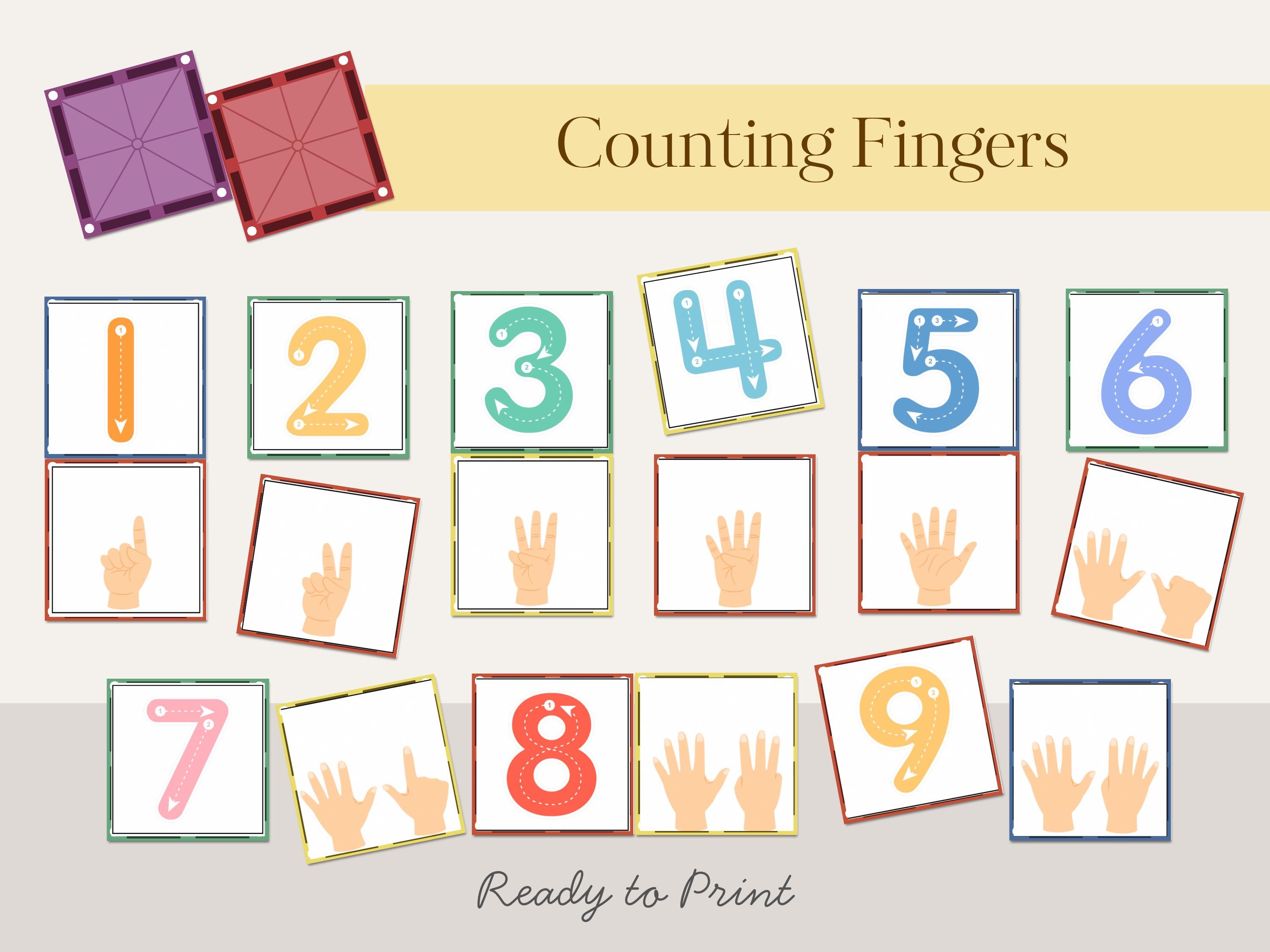 Fall Counting Number Matching Game: Autumn Magnetic Tile Toppers ...