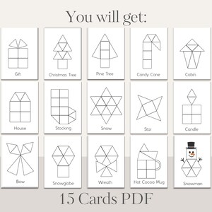 Winter Magnetic Tiles Puzzle Printable | Montessori Fine Motor ...