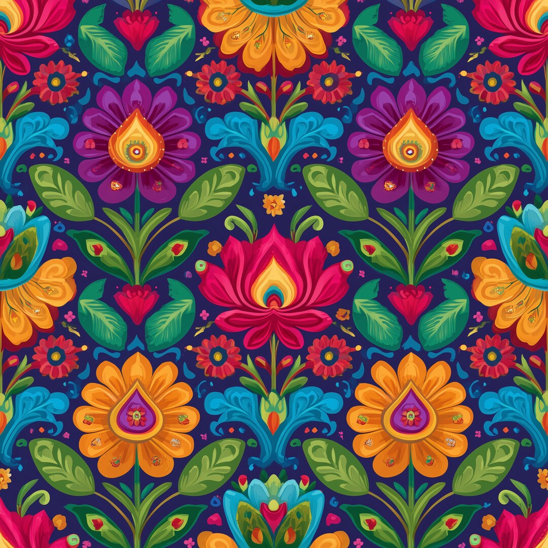 Set of 4 Illustrations of Indian Style Patterns - Etsy