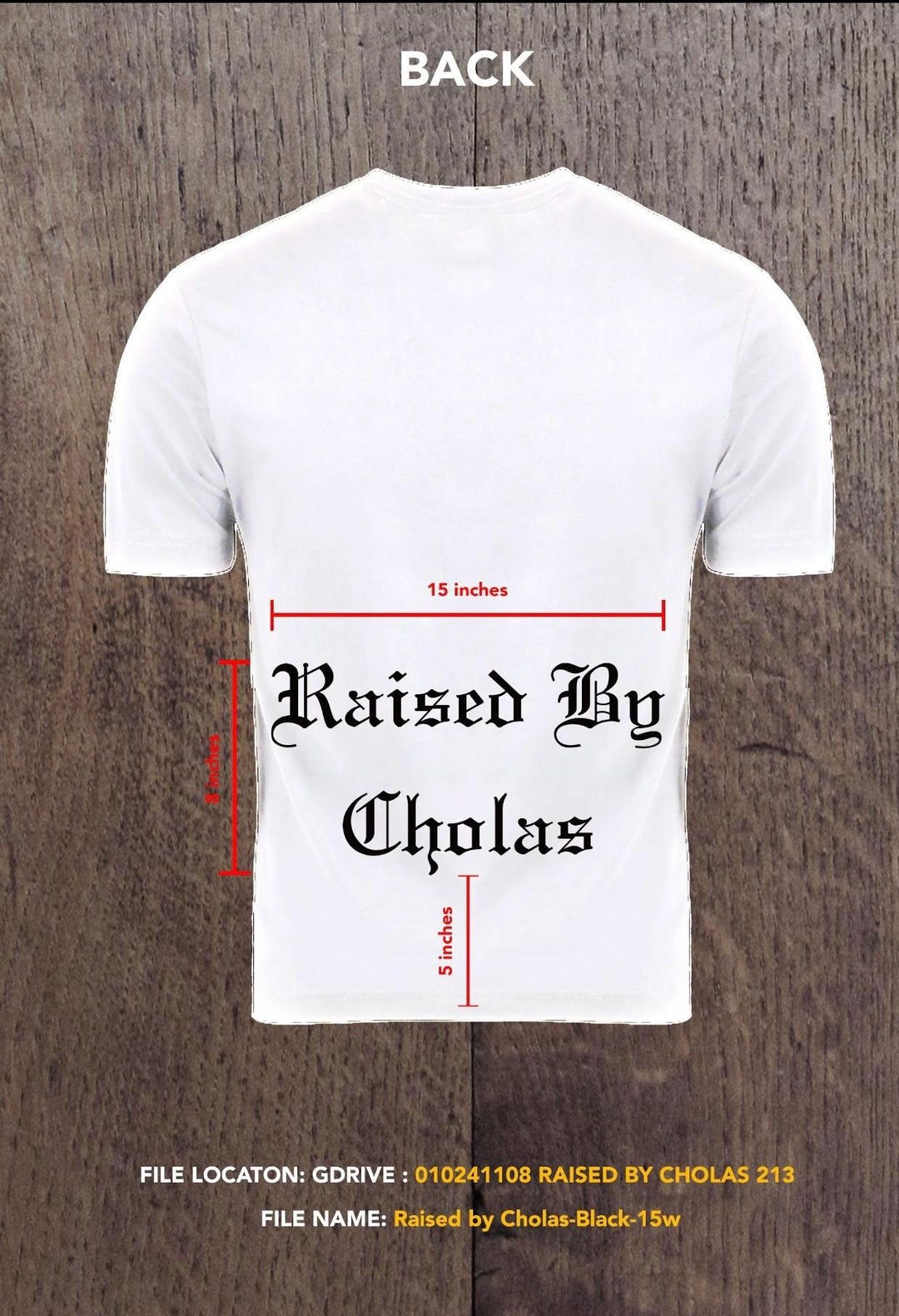 Limited Edition Raised by Cholas 213 - - - - - - - - White T Shirt - Etsy