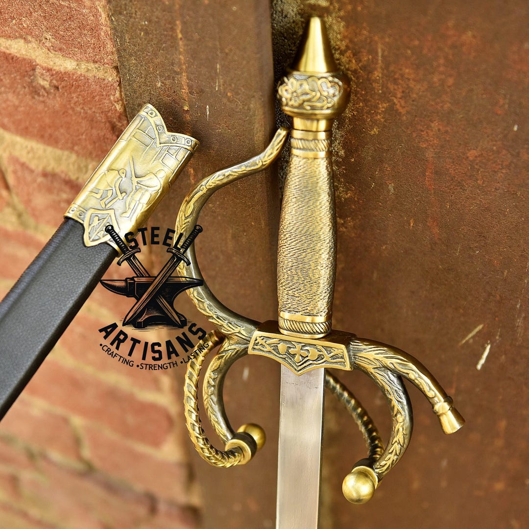 LEGEND of ZORRO RAPIER Sword W Scabbard Medieval Historical Sword ...