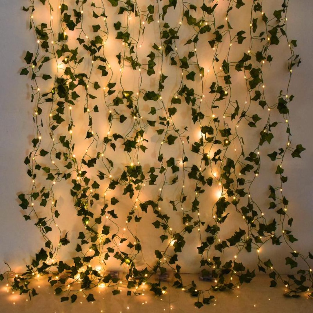 2/5/10m Artificial Silk Leaves Vines | Fake Creeper Green Ivy Leaf ...