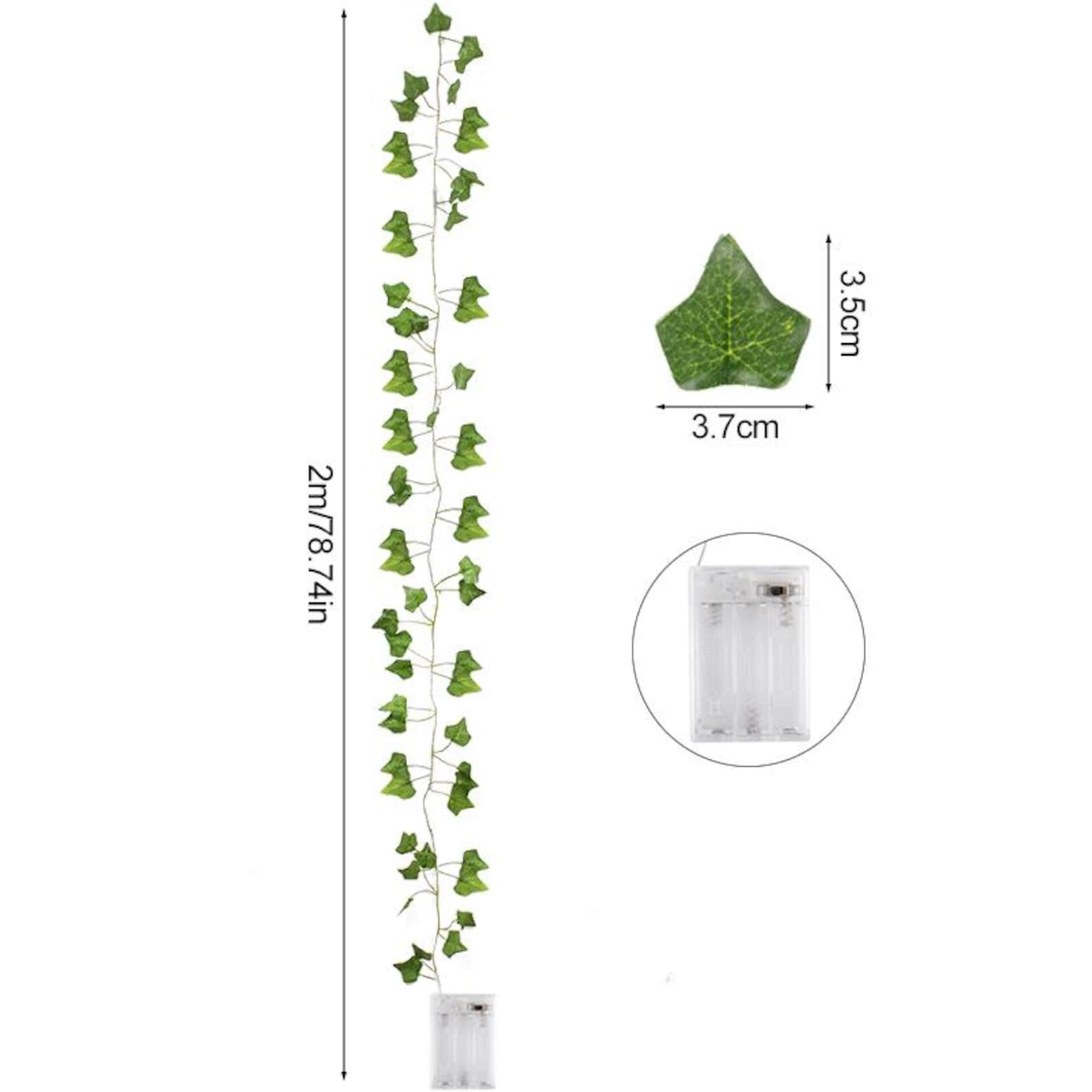 2/5/10m Artificial Silk Leaves Vines | Fake Creeper Green Ivy Leaf ...
