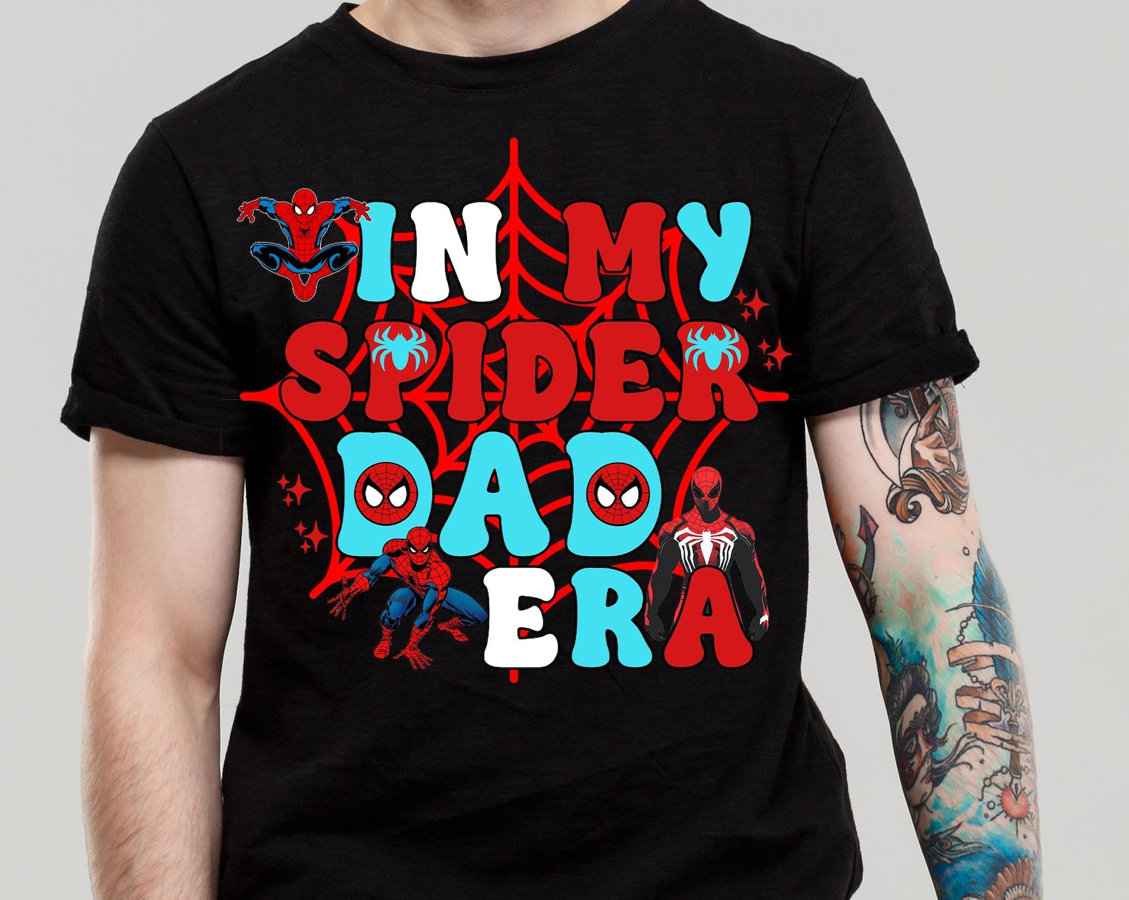 Spider Dad PNG Design: Funny Superhero Clipart (digital Download - Etsy