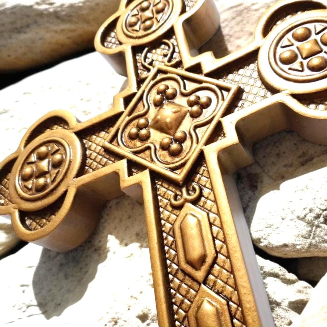 Byzantine Antiochian Carved Wooden Cross. Wooden Wall Cross, Gift for ...