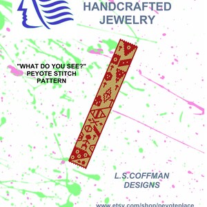 What Do You See Peyote Stitch Bracelet Pattern - Etsy