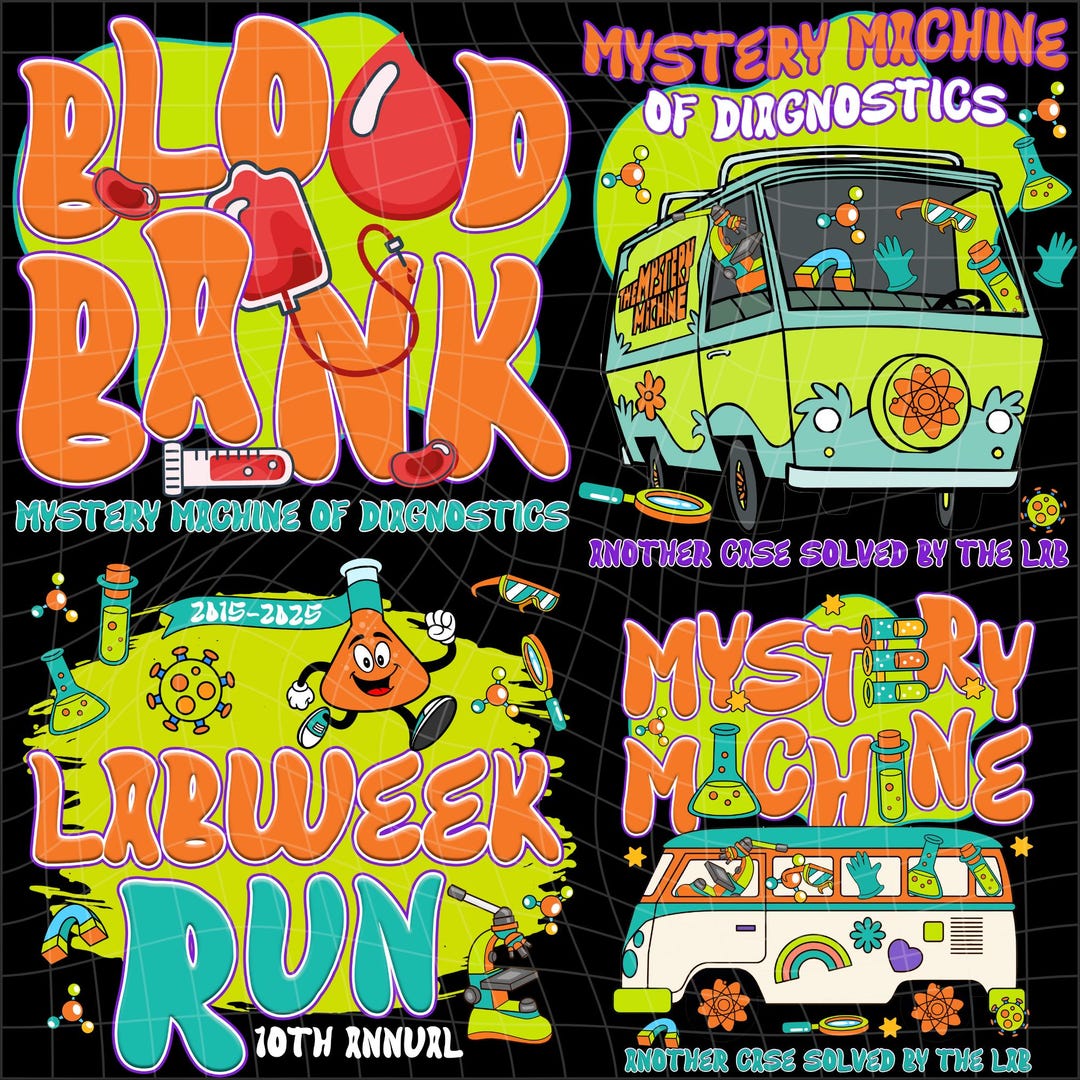 Blood Bank Png, Lab Week 2025 Png, Lab Scientist, Team MLS MLT, Retro ...