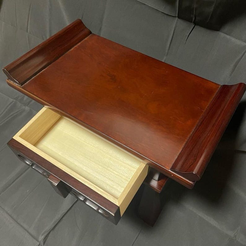 Vintage Japanese Wooden Butsudan Stand With Drawer – Flower or Bonsai ...