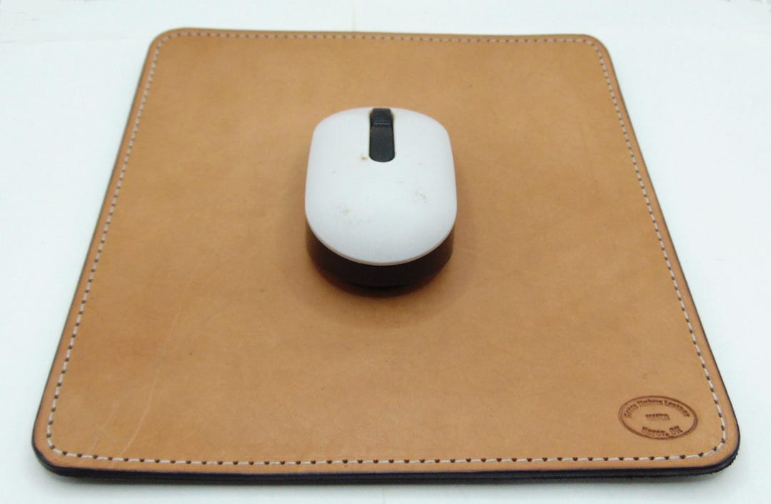 Handmade Leather Mouse Pad in Natural Tan - Etsy