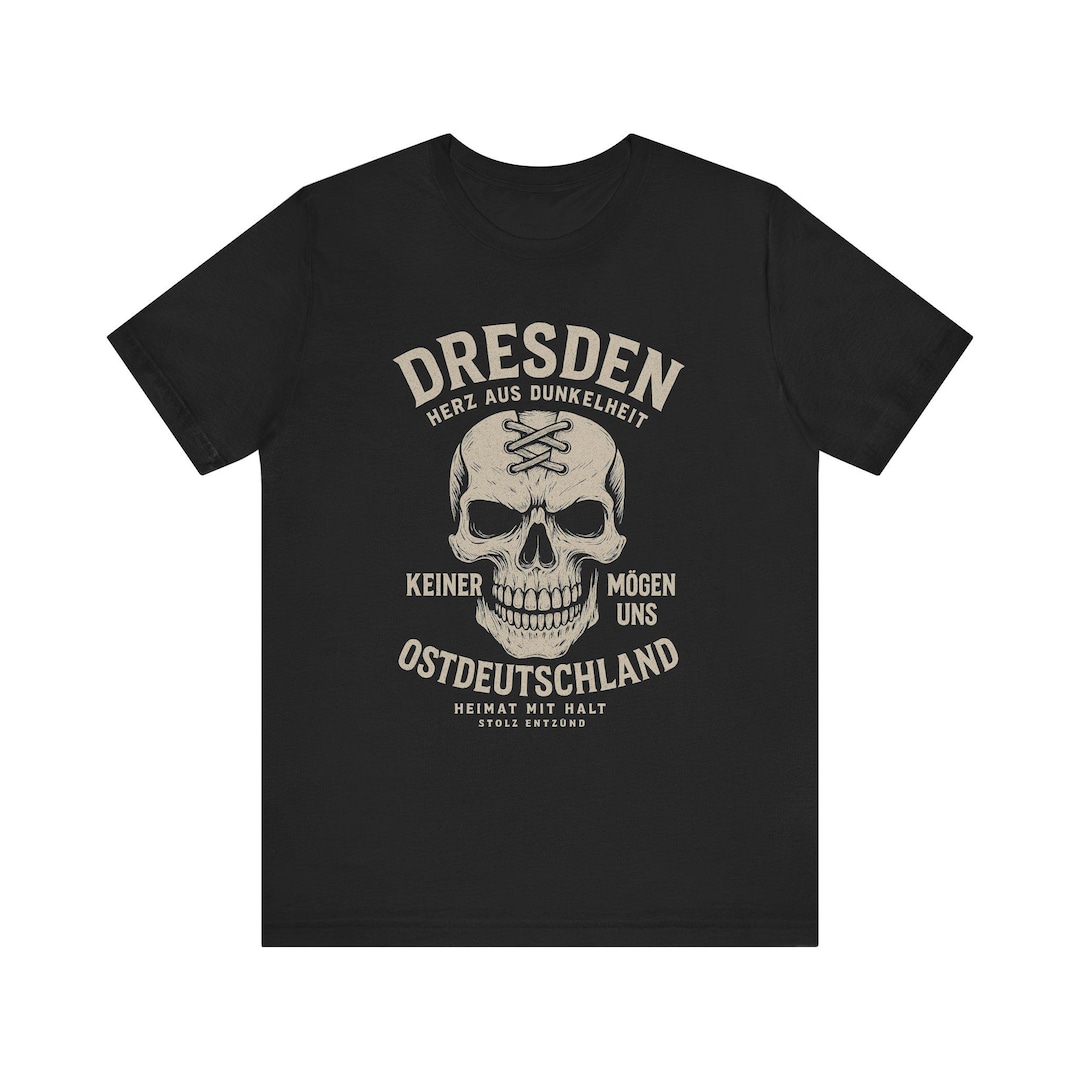 Dresden Skull Design T Shirt Bold East Germany Inspired Graphic Tee - Etsy