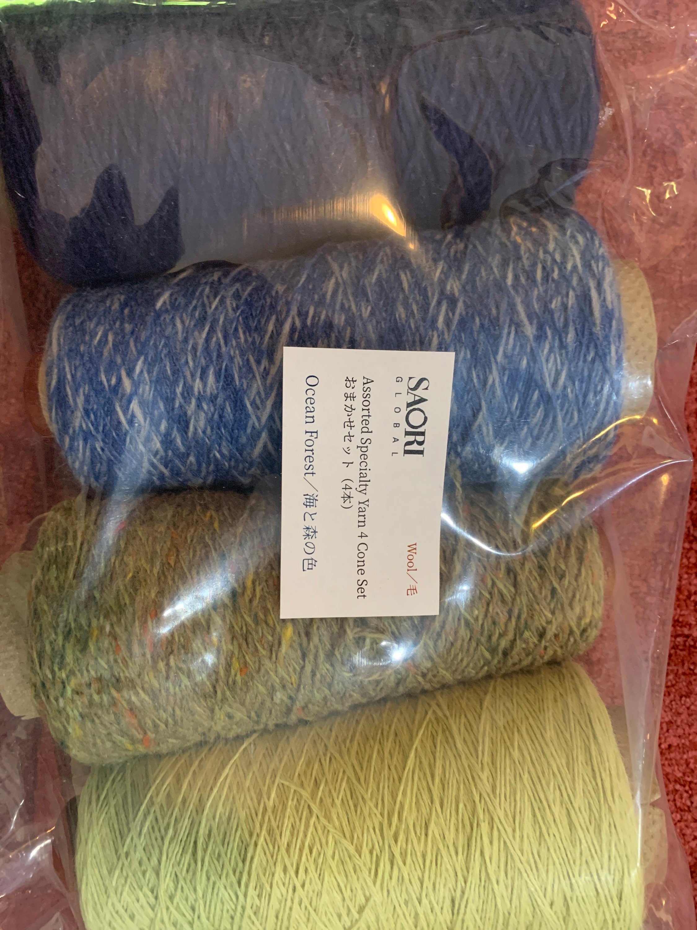 BRAND NEW 2022 Limited Edition Saori Boxed Wool Set of 4 Ocean Forest 2 ...