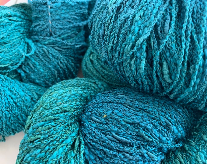 Blue Heron 2022 Rayon Seed Yarn. "bluegrass", 450 Yards 8 Oz. #6/7 ...
