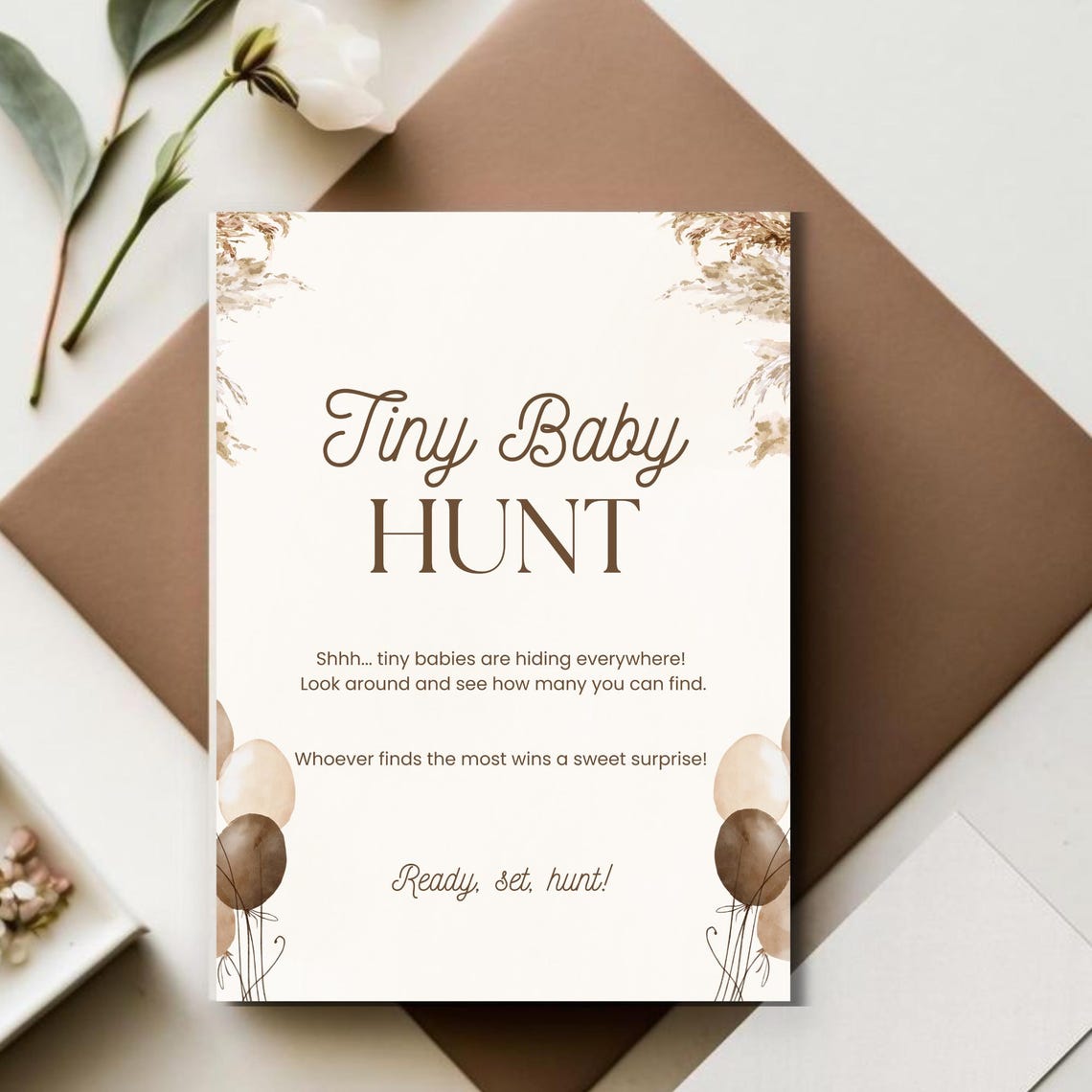 Find the Baby Game - Baby Shower Scavenger Hunt - Fun Printable Party ...