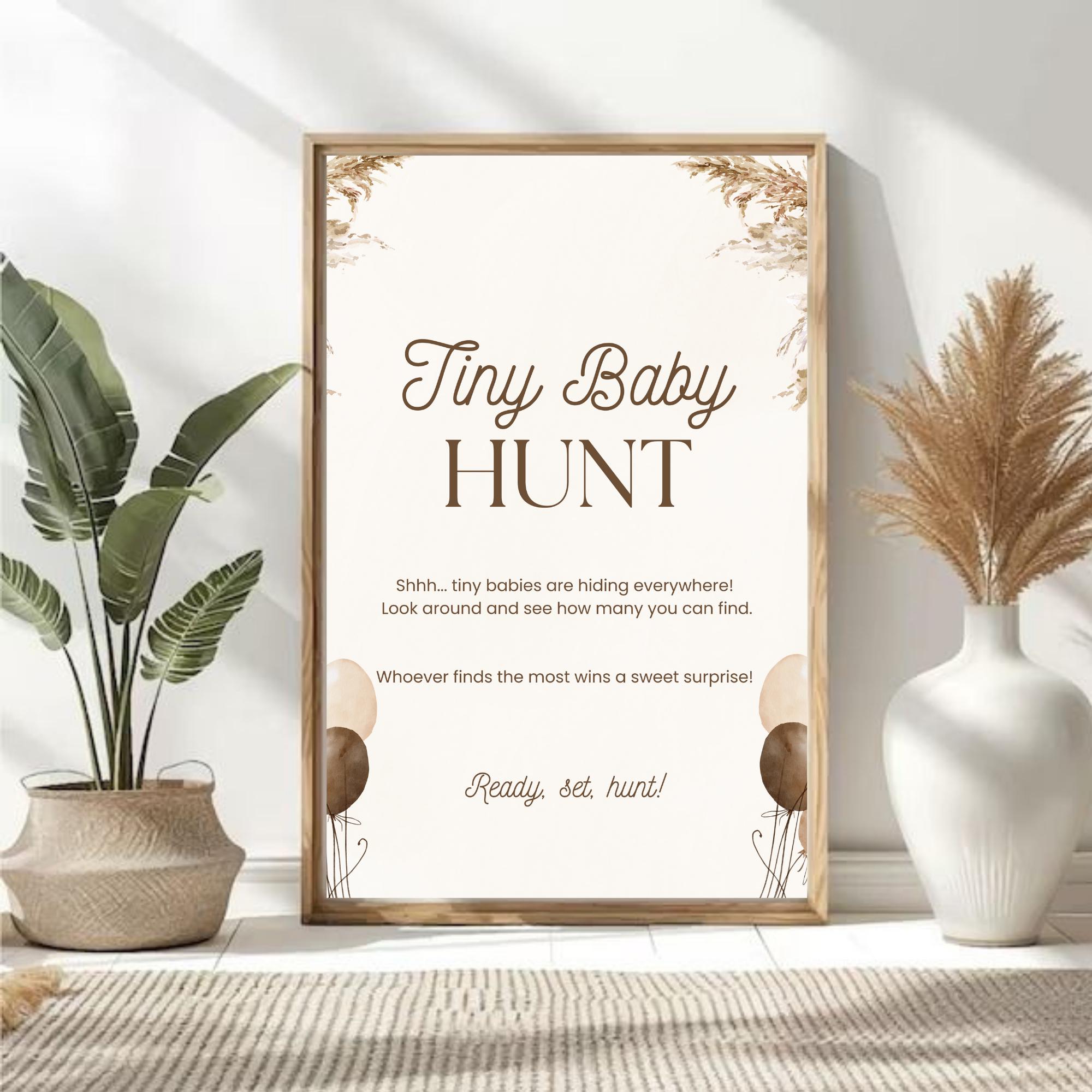 Find the Baby Game - Baby Shower Scavenger Hunt - Fun Printable Party ...
