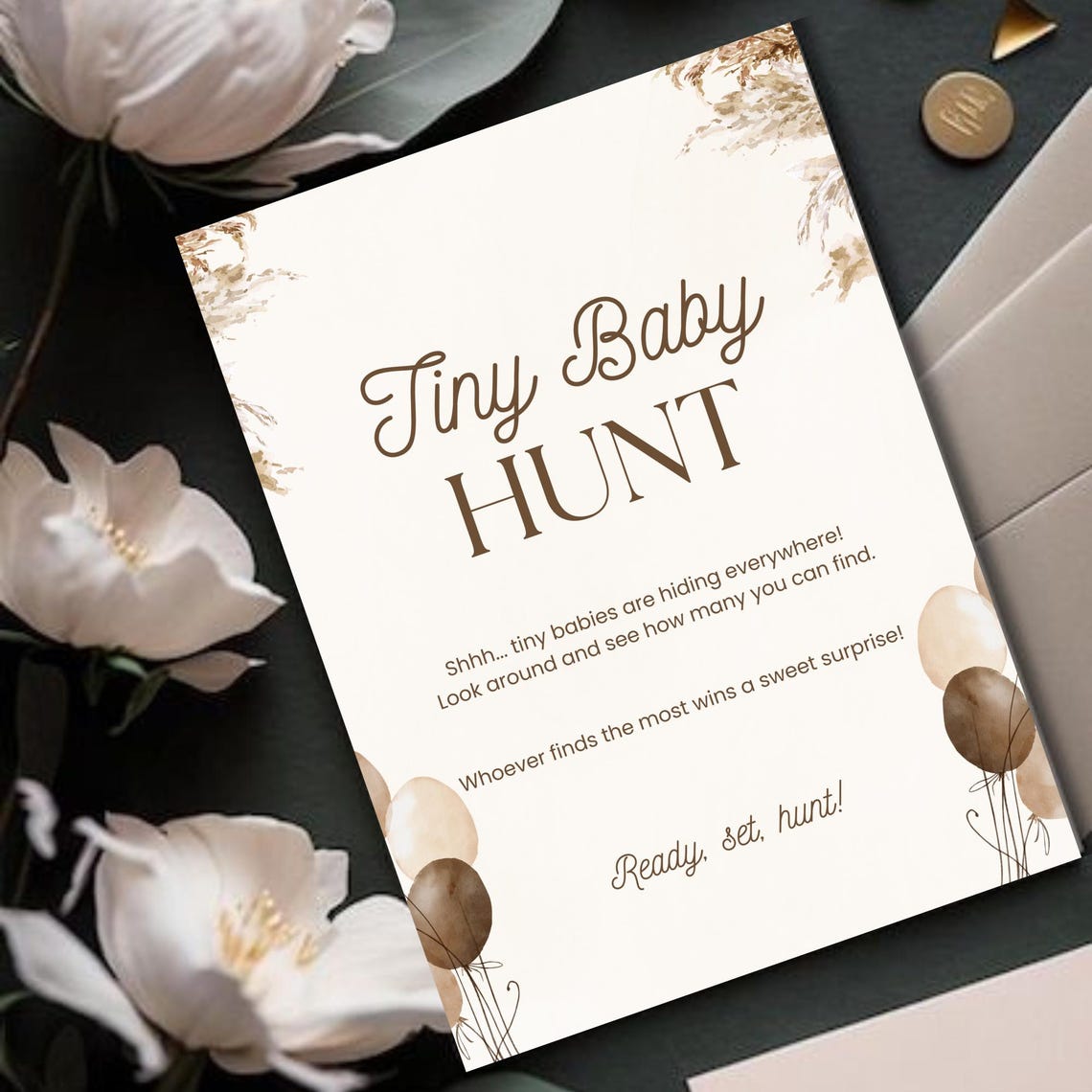 Find the Baby Game - Baby Shower Scavenger Hunt - Fun Printable Party ...