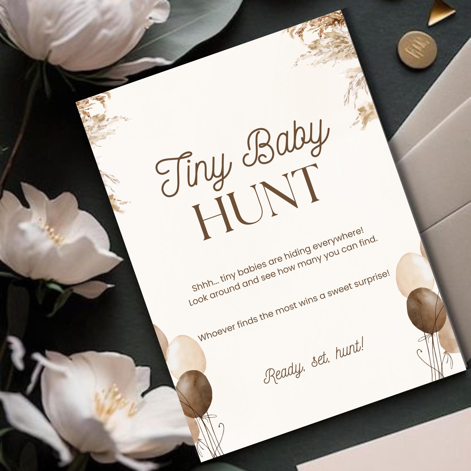 Find the Baby Game - Baby Shower Scavenger Hunt - Fun Printable Party ...