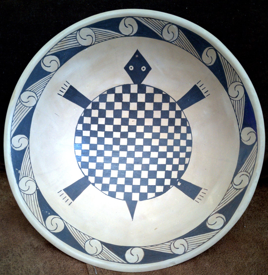 Mata Ortiz Turtle Bowl Mimbres Turtle Clay Pottery Bowl Graciela ...