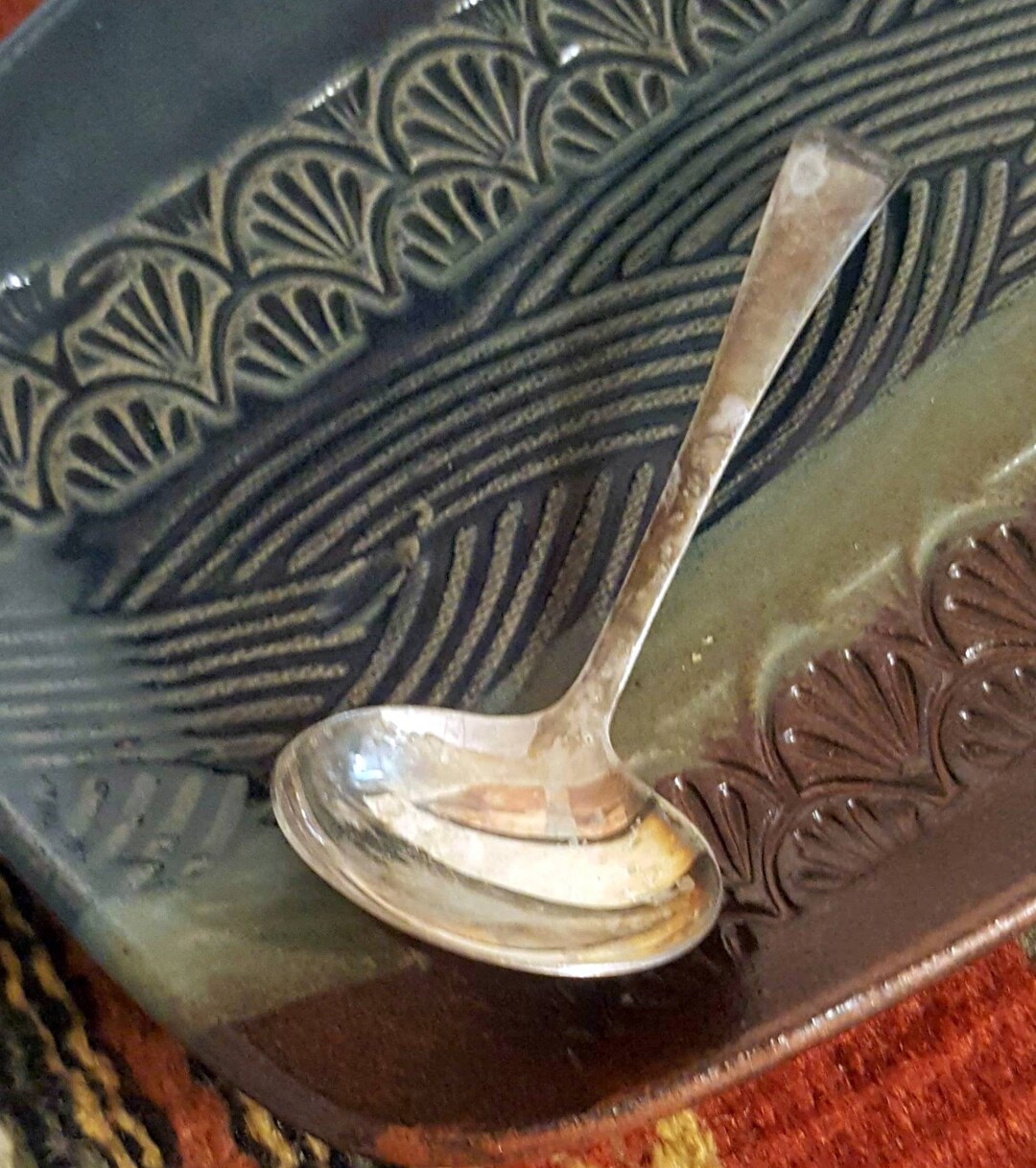 Antique English Spoon EP EPNS Silver Plate Sugar Spoon Small Serving ...