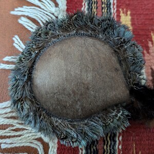 Shaman Rattle , Handmade Shamanic Natural Wood, Feather & Goat Skin ...