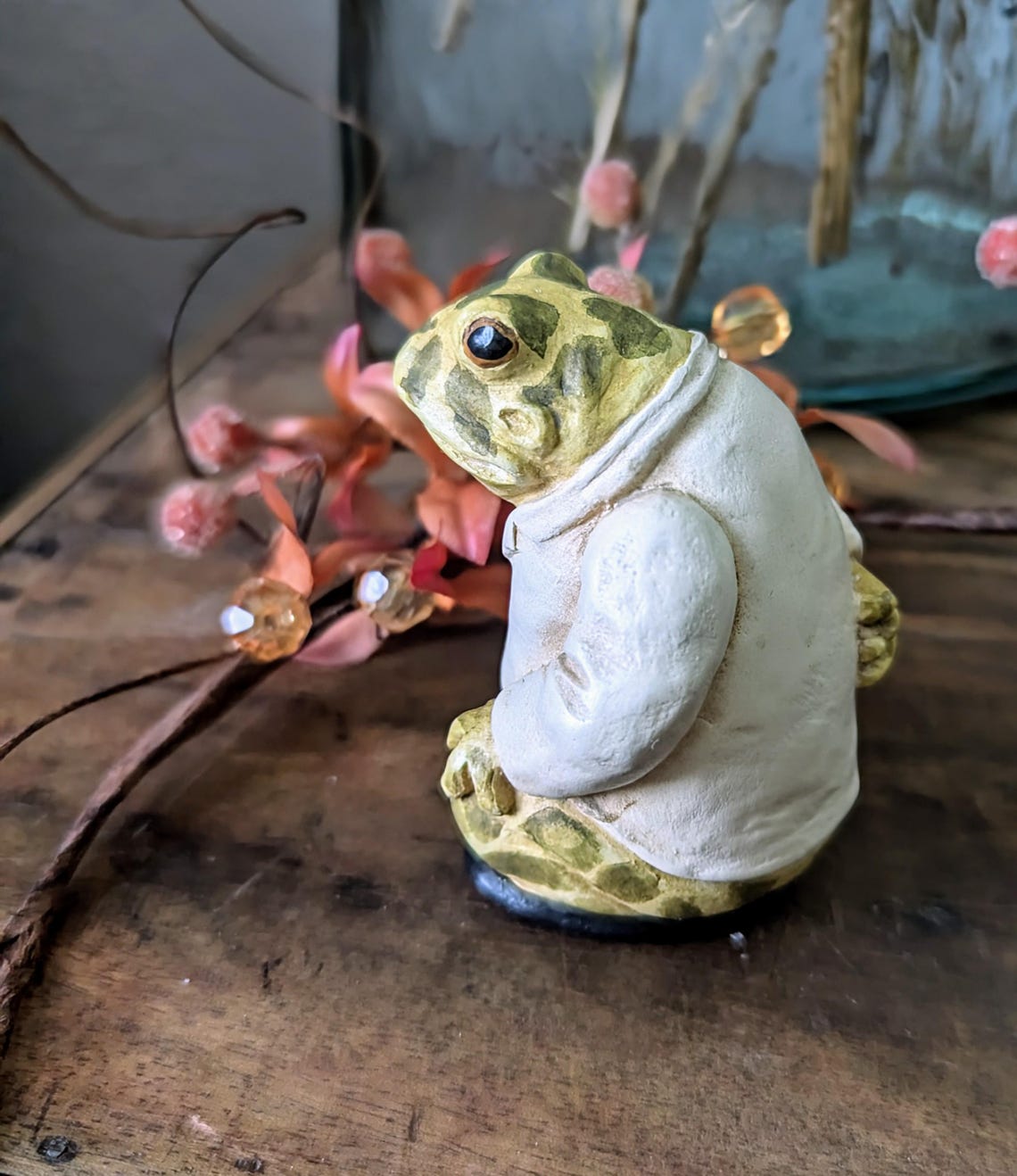Vintage Doreen Coley Toad Figurine: Hand-painted Woodland Decor - Etsy