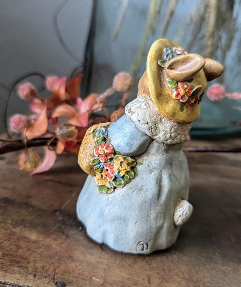 Vintage Doreen Coley Rabbit Figurine: "hazel" Signed Woodland Critter ...