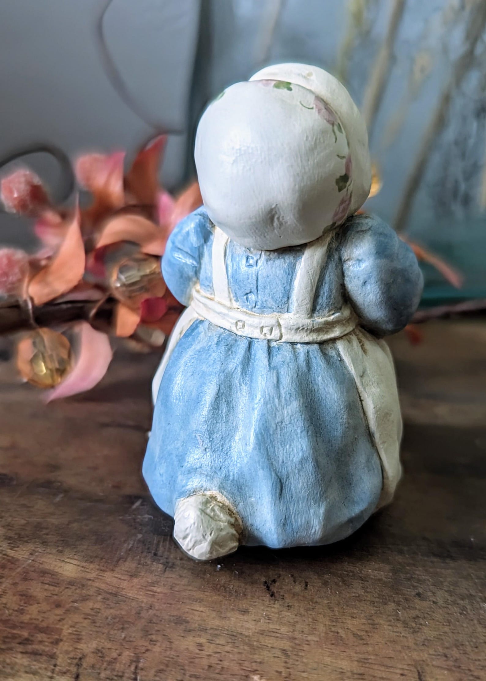 Vintage Doreen Coley "molly" Rabbit Figurine: Hand-painted Woodland ...