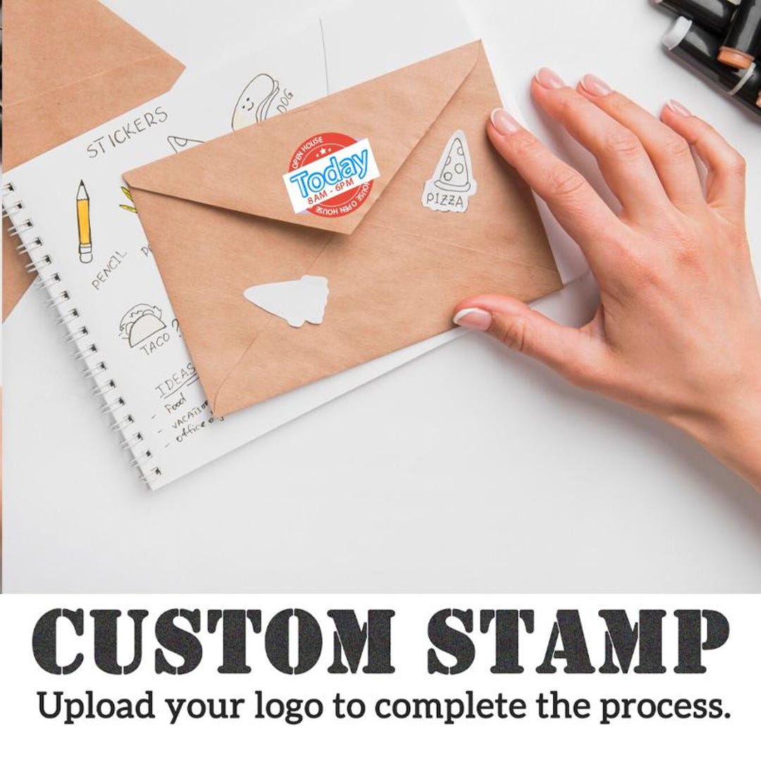 Custom Logo Stamp, Business Branding, Packaging Stamp - Etsy