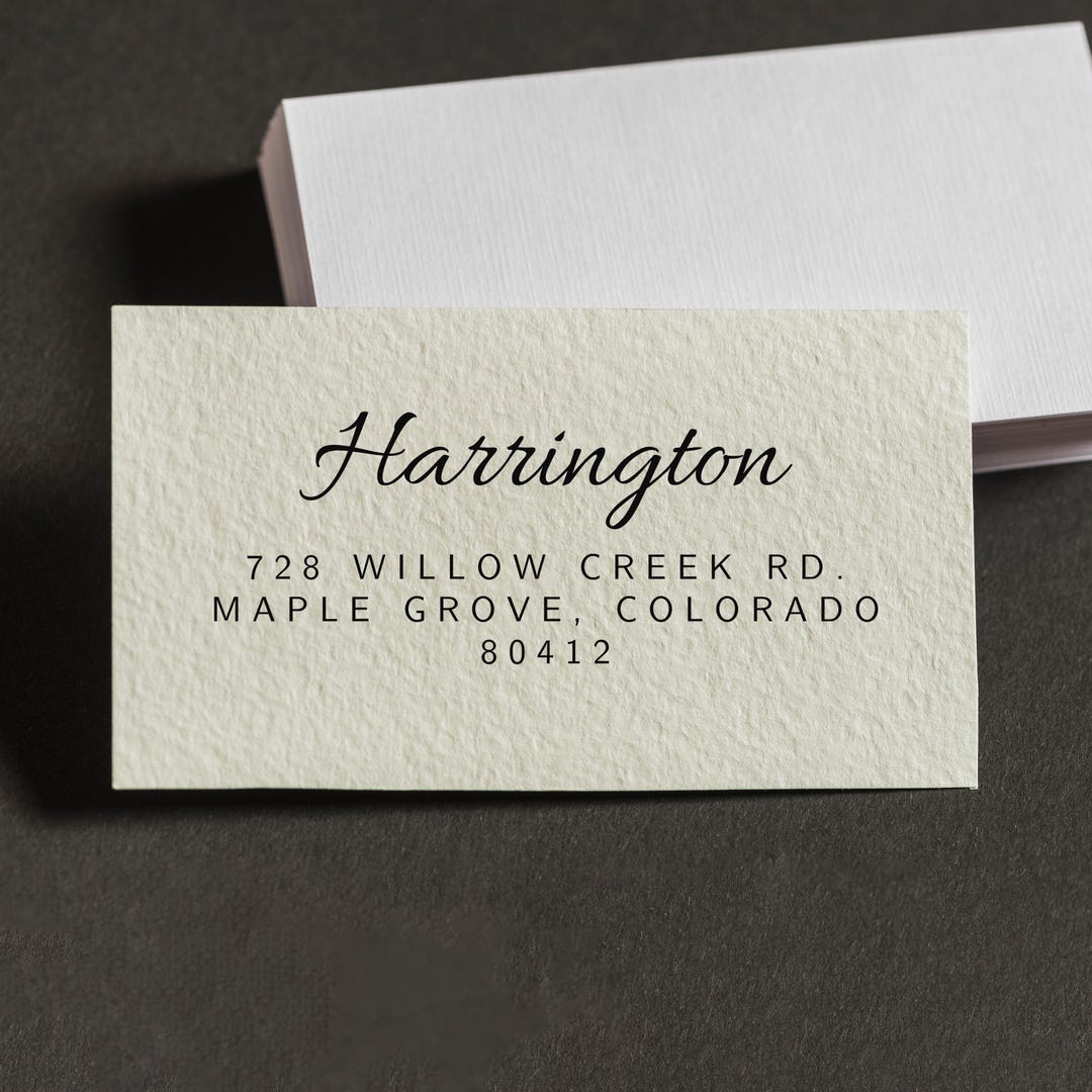 Custom Address Stamp, Self-inking Personalized Packaging - Etsy
