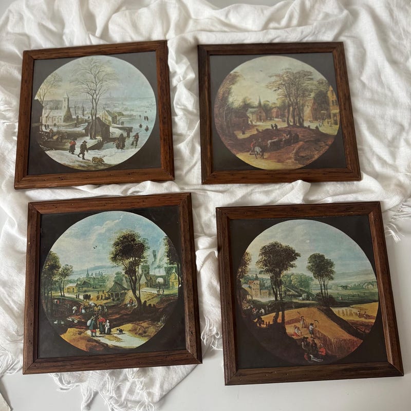 Medallion Print Art Set - Etsy UK