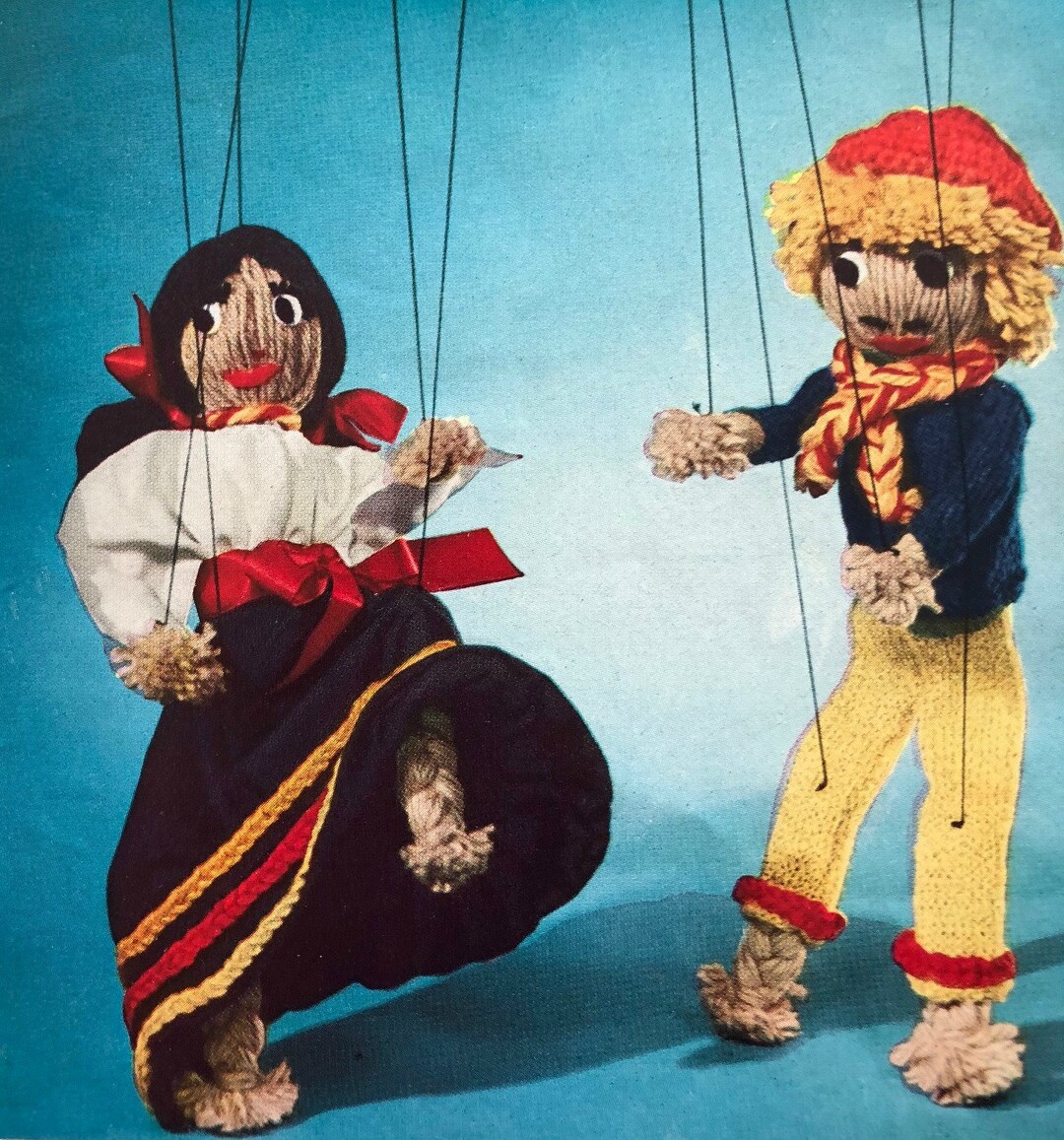 Crochet ,marionette Doll, Puppet, PDF Pattern, Boy Doll, Girl Doll - Etsy