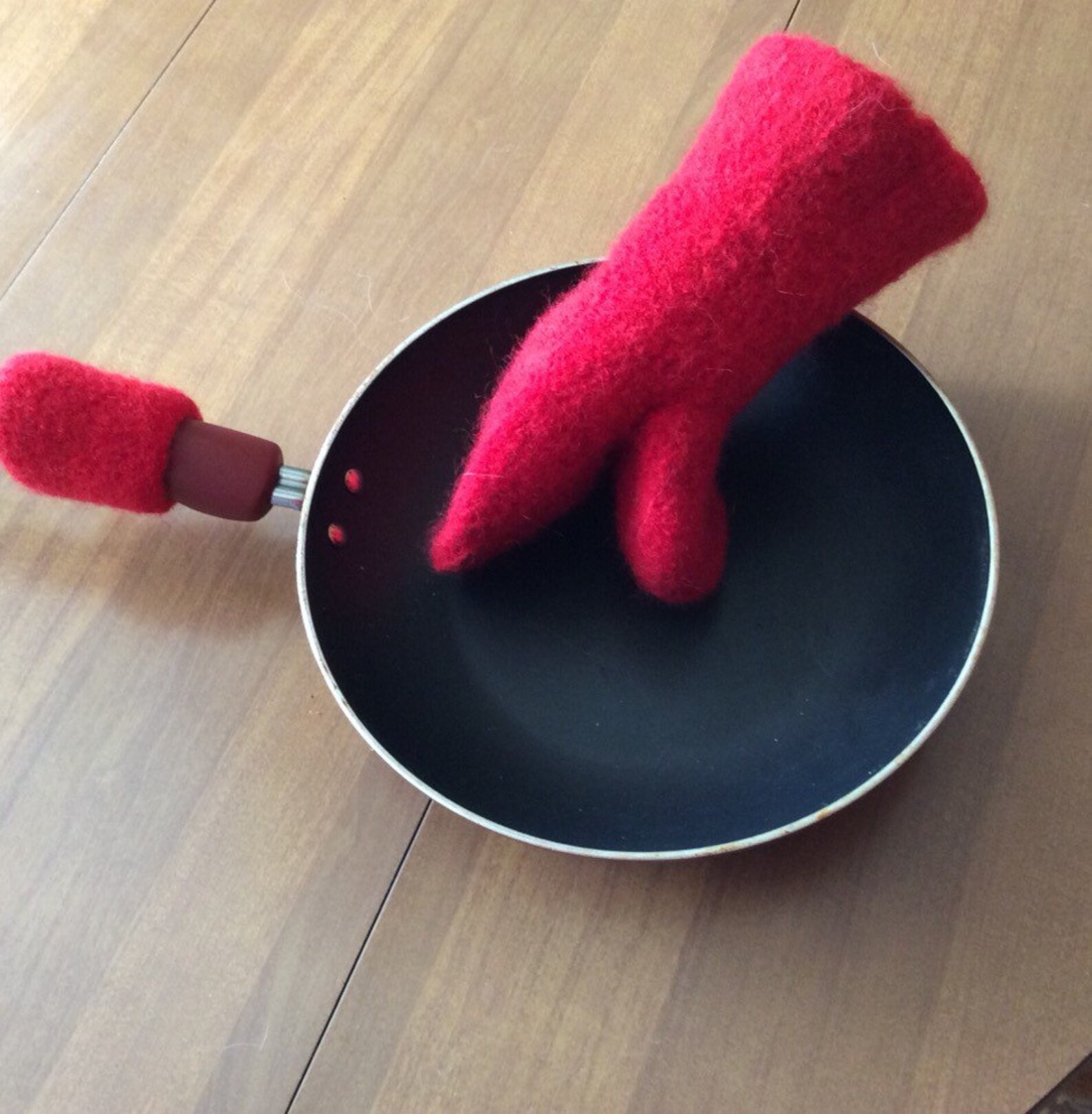 Felt Wool Oven Mitt Pot Handle Set Oven Glove Cooking Mitt | Etsy