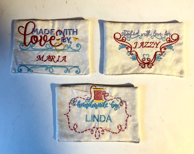 Heart With Poem 1" Square 8-count Quilt Bear Shirt Memory Labels - Etsy