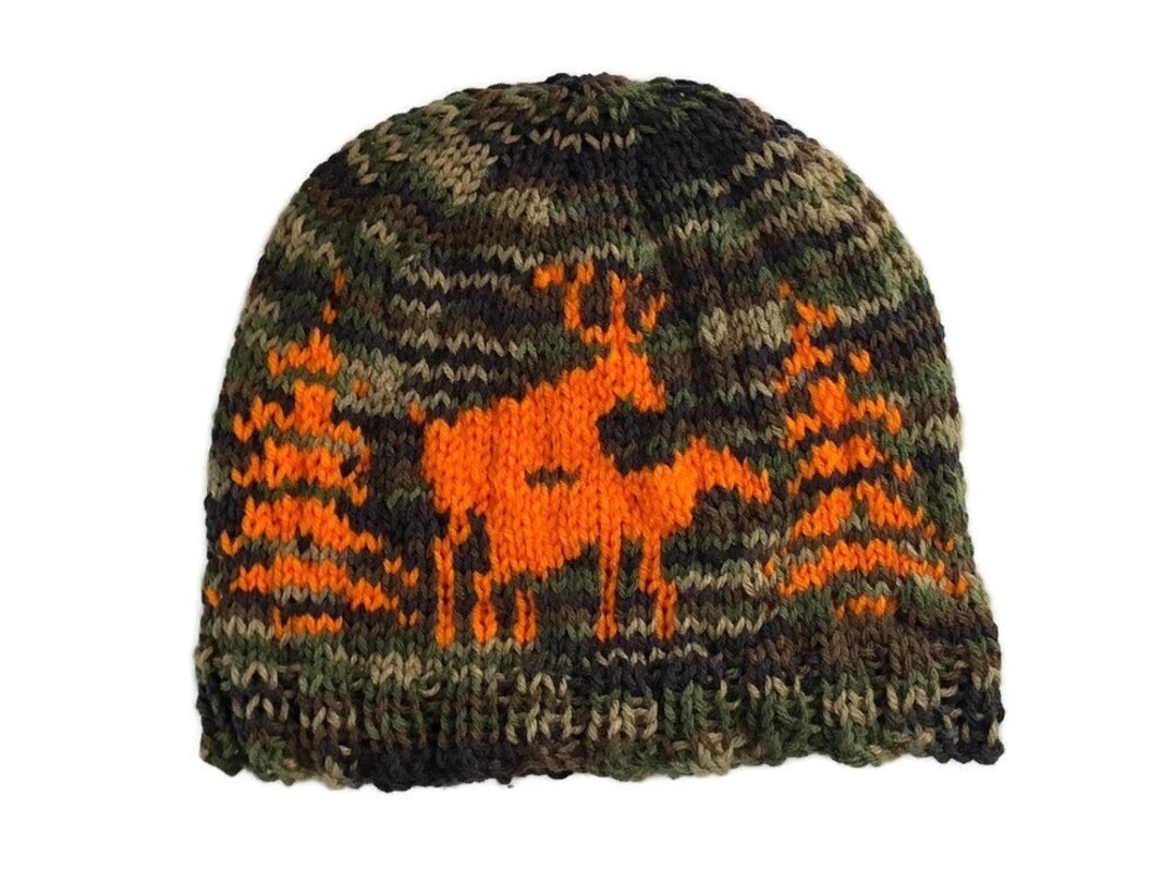 Knit Fornicating Deer Hat - Camo Hunting Hat - Orange Hunting Hat ...