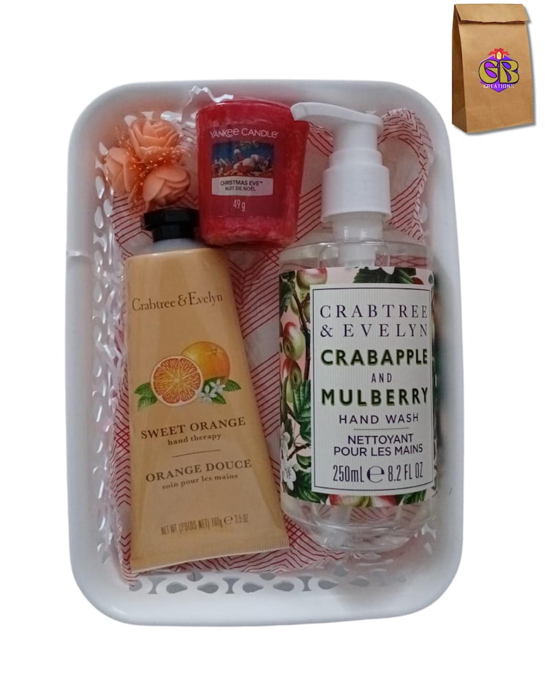 Crabtree & Evelyn Hand Therapy Gift Set With Yankee Candle - Etsy