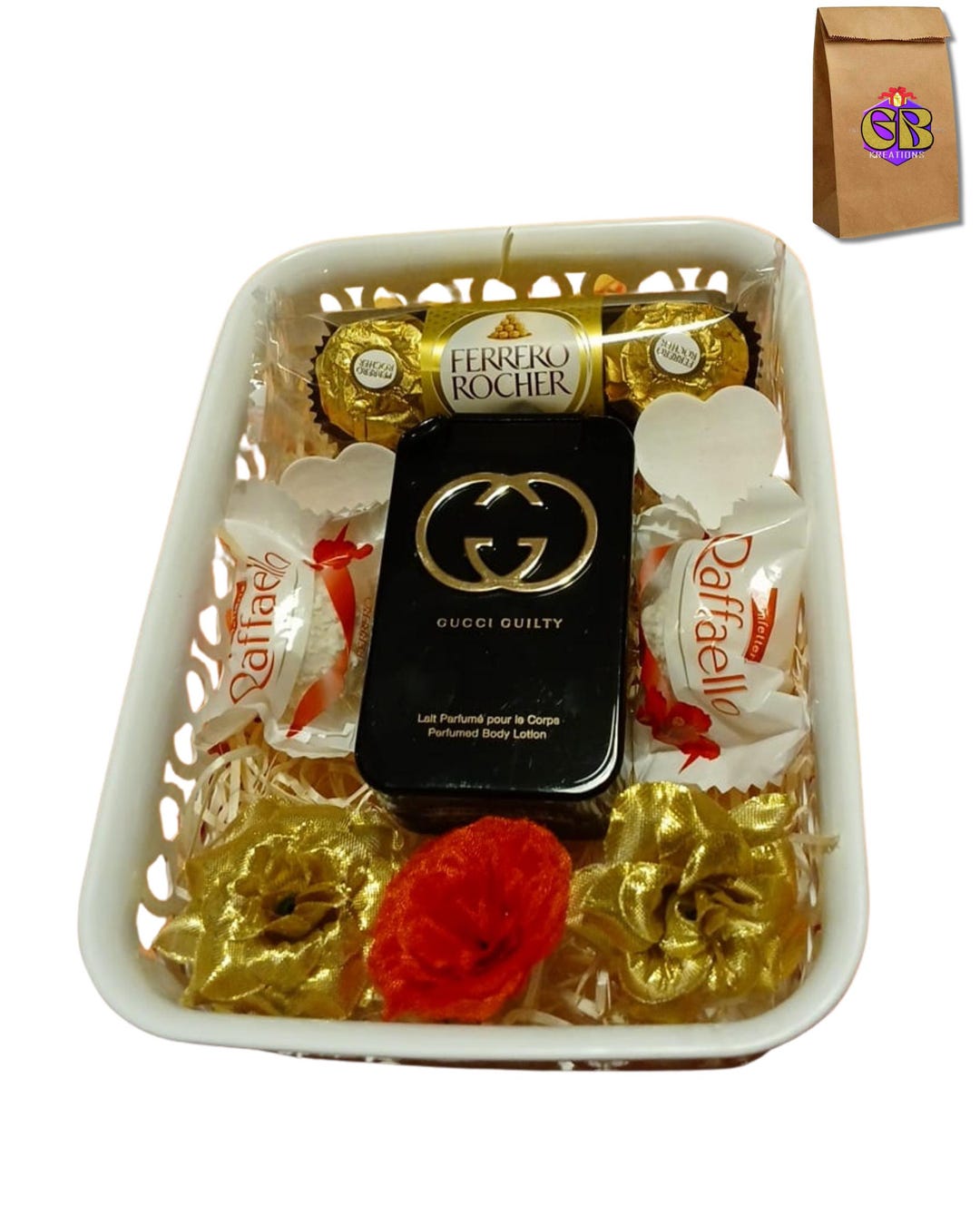 Gucci Perfumed Body Lotion With Ferrero Rocher Chocolates – Luxury Gift ...