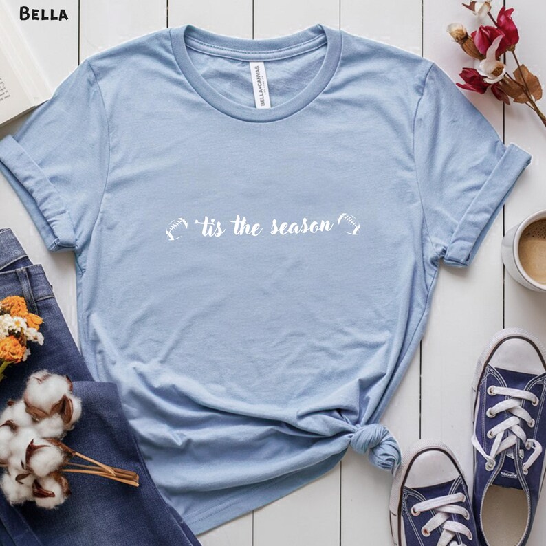 Tis the Season Football Shirt, Comfort Colors Game Day Tee - Etsy