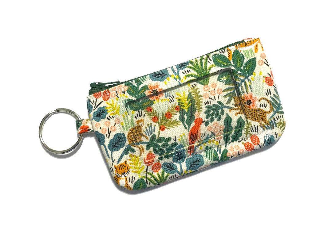 Rifle Paper Co Jungle Menagerie Keychain Id Wallet, Student ID Holder ...